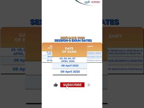 🔔Breaking News | JEE Main 2025 Session 2 Exam Schedule Released | #jeeaprilattempt #jeemain2025