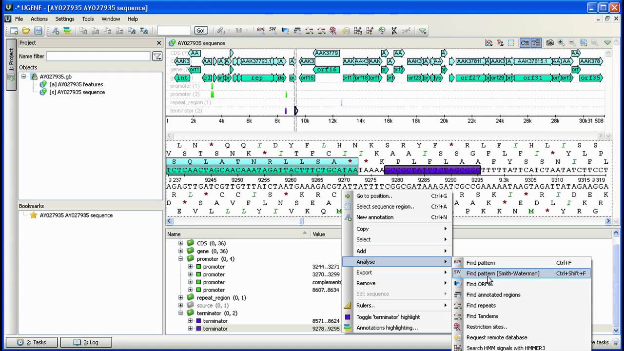 Unipro UGENE podcast #9: Performing local sequence alignment with Smith-Waterman algorithm