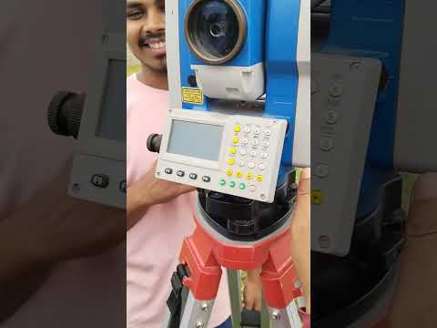 How to use Total Station 🚉 survey engineering (Amin)