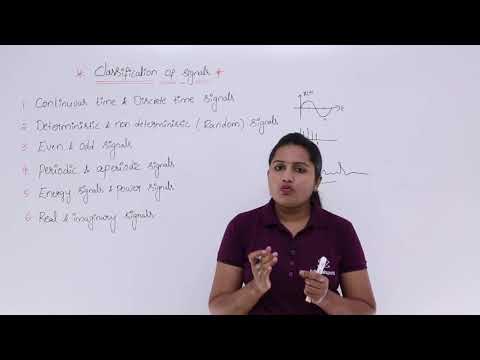 Signals and Systems - Classification of Signals Video Lecture - Crash Course (English) for ...