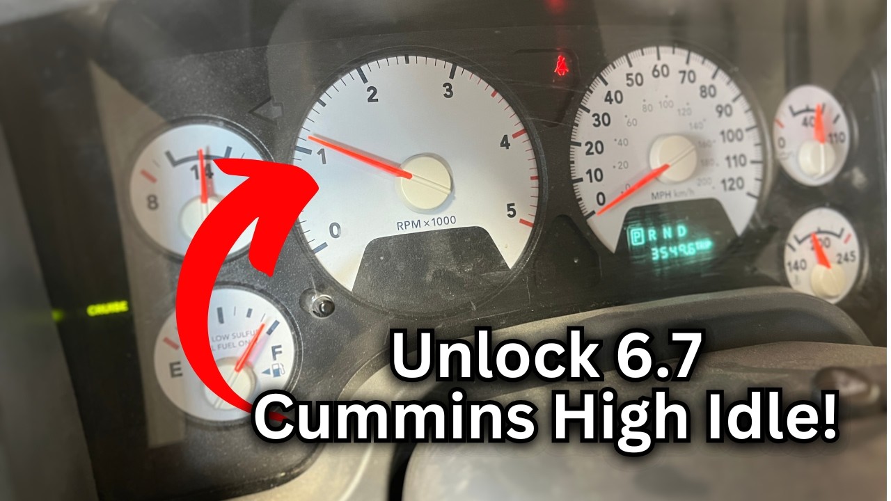 Turn on 6.7 Cummins High Idle!