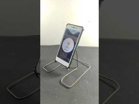 how to make mobile stand with steel wire | #shorts #mobilestand #craft #mobilehack