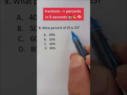 123 Trick to convert fractions to percents or decimals!