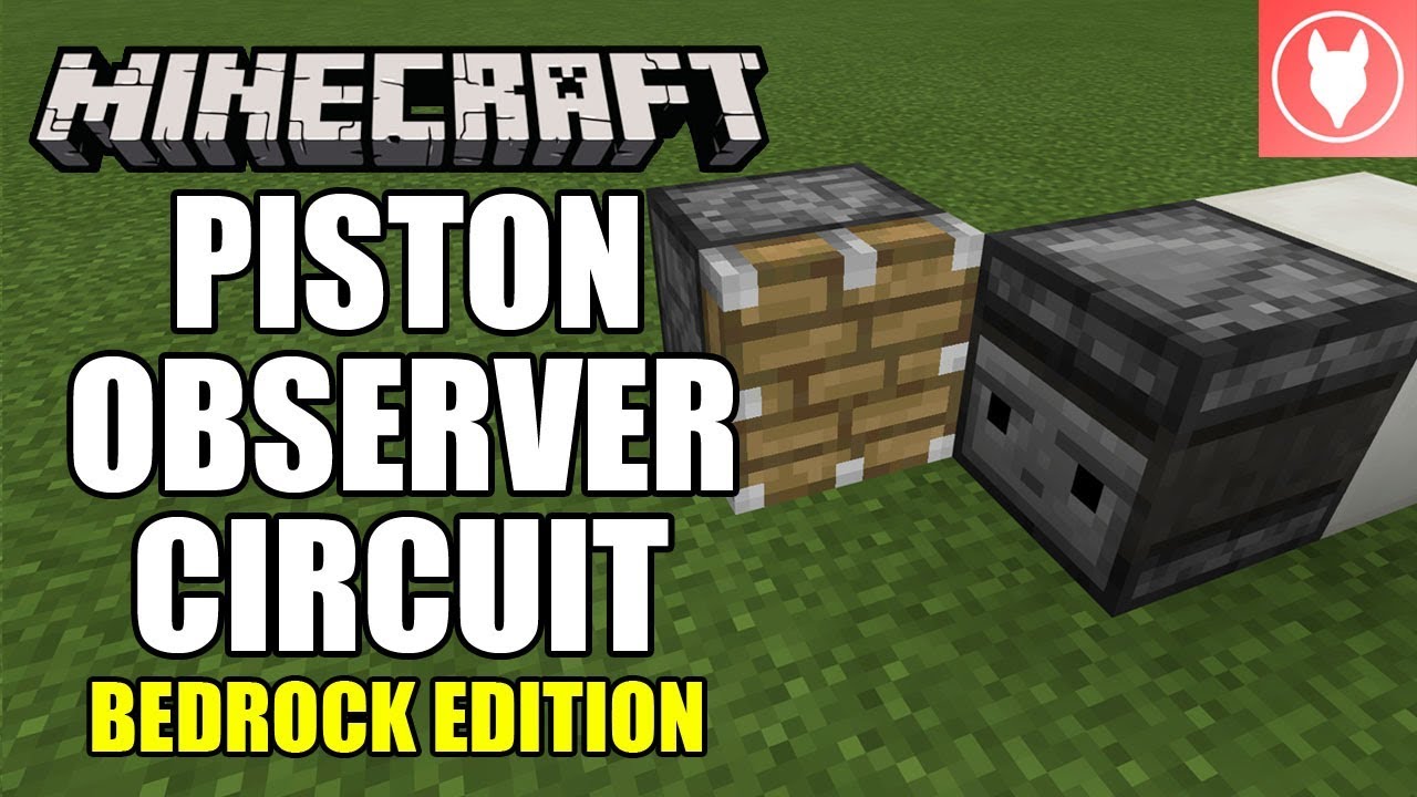 Minecraft Bedrock - Piston Observer Circuit ( Xbox / MCPE / Windows 10 / Switch )