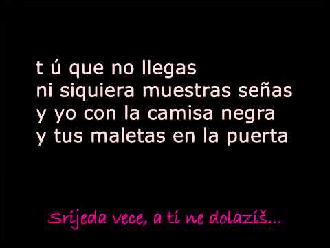 Juanes - La Camisa Negra ( Juanes - Crna košulja ) - serbian lyrics