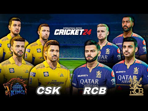 CSK vs RCB : MS DHONI LAST IPL SEASON - CRICKET 24 GAMEPLAY PS5