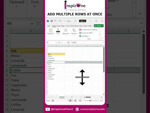 Learn How To Add Multiple Row At Once In Excel