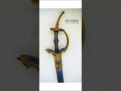 Rare 18th Century Mughal Firangi Sword | Gold Inlaid Hilt & Spanish Blade – A Cultural Masterpiece