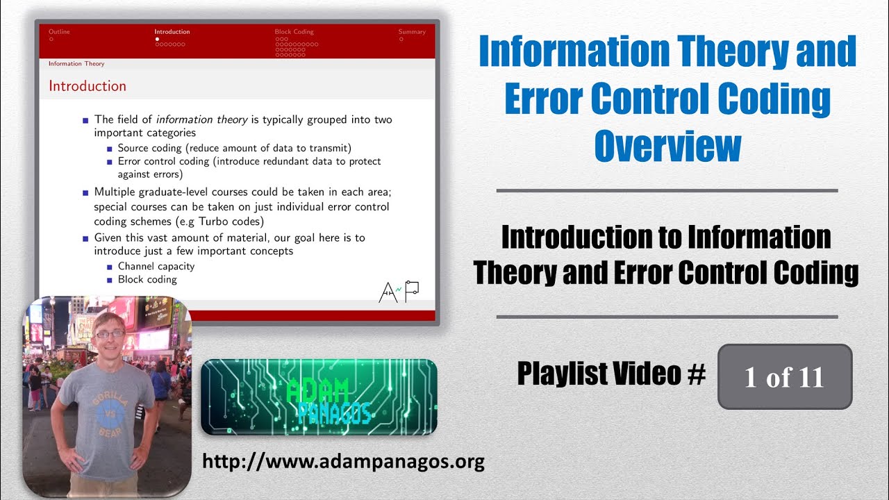 Information Theory and Error Control Coding Overview