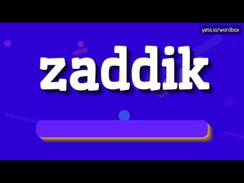 HOW TO SAY ZADDIK? #zaddik