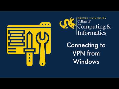 Connecting to VPN from Windows