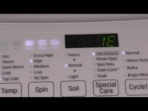 How to fix an IE Error on an LG WT1501CW Washing Machine