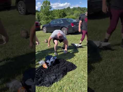 Lifting a Half 75 York Dumbbell Globe “Glob”