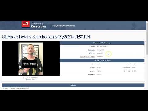 Tennessee Inmate Search