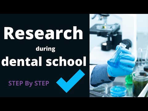 How to do research during dental school