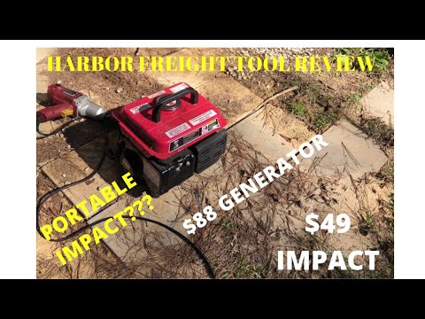 Harbor freight tool review : $88 generator and $49 1/2 corded impact
