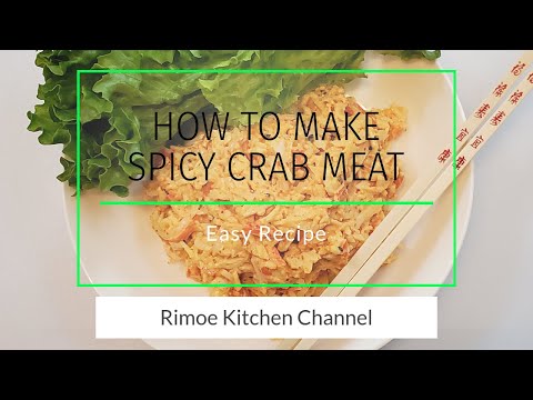 SPICY CRAB MEAT - Kani Salad Recipe| imitation crab salad