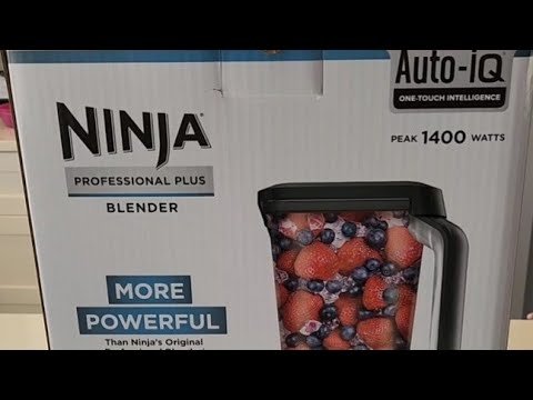Unboxing our new Ninja Professional Plus Auto IQ Blender and Making our FIRST Strawberry Smoothie!