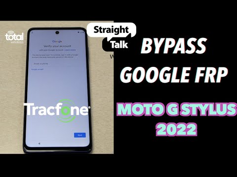 Moto G stylus 2022 How bypass google activation screen FRP for Tracfone, Straight talk, total