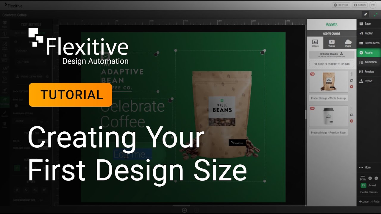 1. Creating Your First Design Size - Flexitive Tutorial