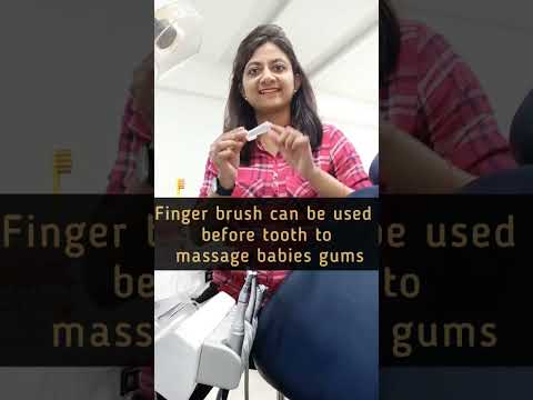 When to use toothbrush in babies ? @crystaldentalstudio22