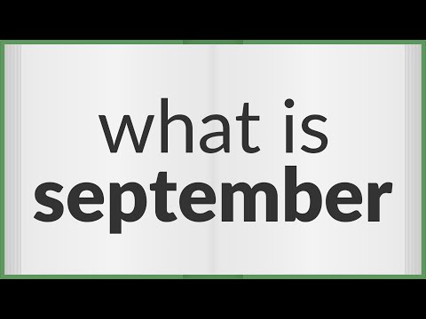 September | meaning of September
