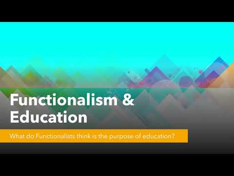 1. Functionalism & Education - Durkheim