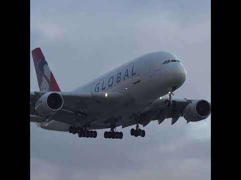 NOW: Global A380 LANDS at Manchester For the LAST time ✈️