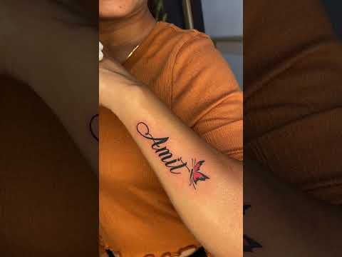 Name tattoo for husband |Amit name tattoo