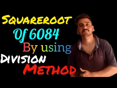 Squareroot of 6084 by using division method #squareroot #squareroots #squarerootbydivisionmethod
