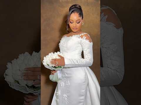 This wedding dress is going viral in 2025 ✨👰🏾 #bride #bridalideas #bridalmakeup #bridaldetails