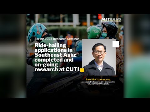 Ride-Hailing Applications in Southeast Asia: Completed and On-Going Research at CUTI