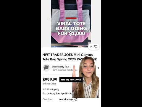 Viral tote bags going for $1,000