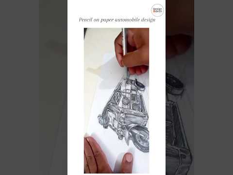 Autorickshaw Construction in 1 Point Perspective #Shorts #PW
