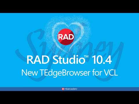 New TEdgeBrowser Component - What's New in RAD Studio 10.4