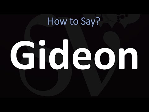 How to Pronounce Gideon? (BIBLE)