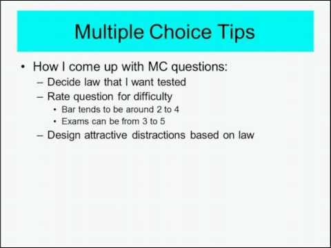 Multiple Choice Test Taking Tips