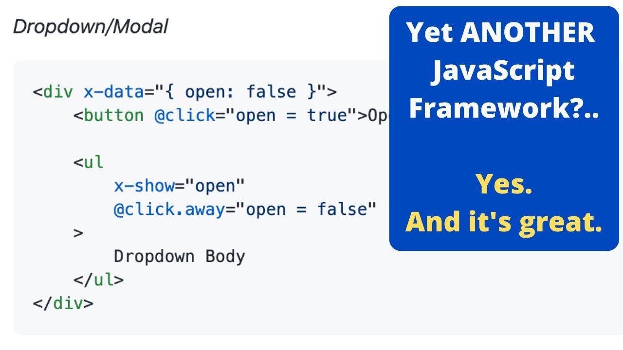 Intro to Alpine.js in Just 7 Minutes