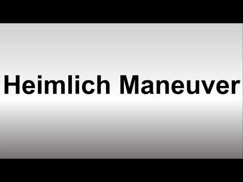 How to Pronounce Heimlich Maneuver