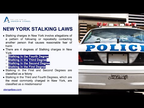 Stalking Laws in New York / NYC Stalking Charges Lawyer