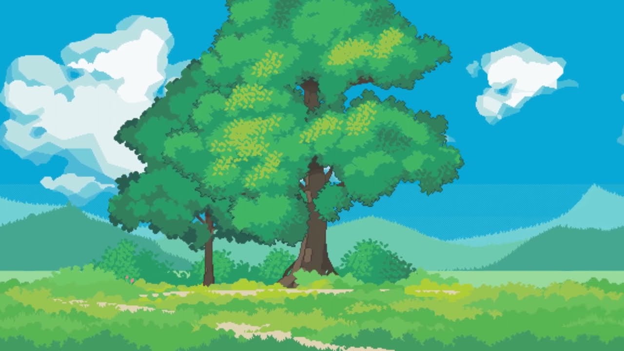 Pixel Art Nature Free Background