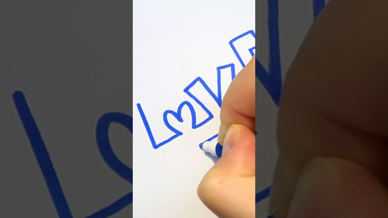 Cute and Simple Drawing Idea 💙🩷 | Step-by-Step Art Tutorial