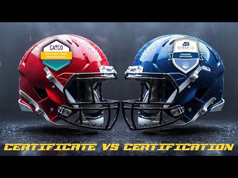 Certificate vs Certification