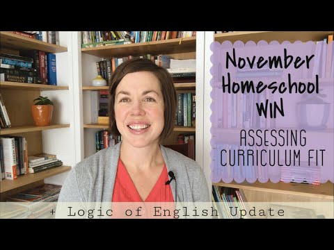 November Homeschool Win: My Process of Assessing Curriculum Fit + Logic of English Update