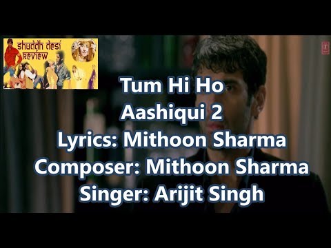 Tum Hi Ho Aashiqui 2 Timed Lyrics English Translation (No Music)