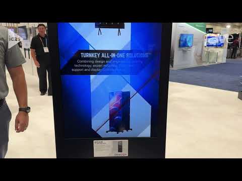 InfoComm 2025: Crimson AV Presents KFP255UN Universal Indoor Portrait Display Kiosk Shell