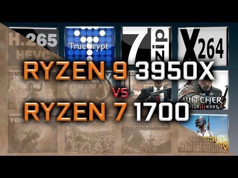 Ryzen 9 3950X vs Ryzen 7 1700 Benchmarks - 15 Tests
