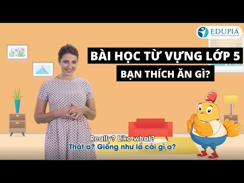 Tiếng Anh lớp 5 Unit 17 Lesson 1 Vocabulary: What would you like to eat?