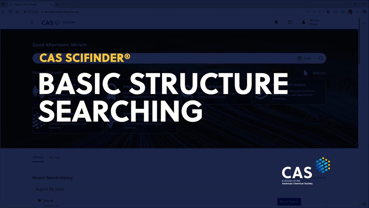 Basic structure searching in CAS SciFinder®