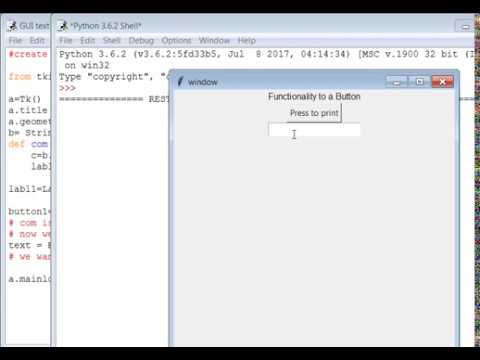 Adding a Text box and a Button printing in Python